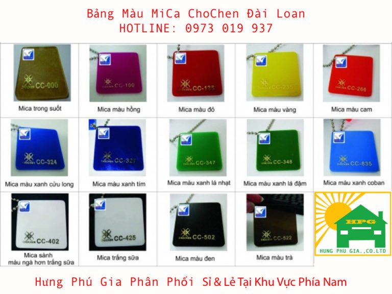 Tấm Mica ChoChen Đài Loan - Thông số & Bảng giá